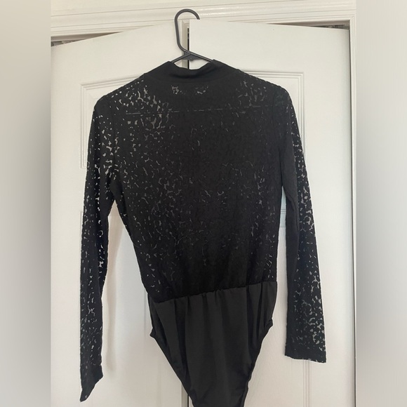 All Saints | Other | All Saints Black Body Suit See Through Print ...